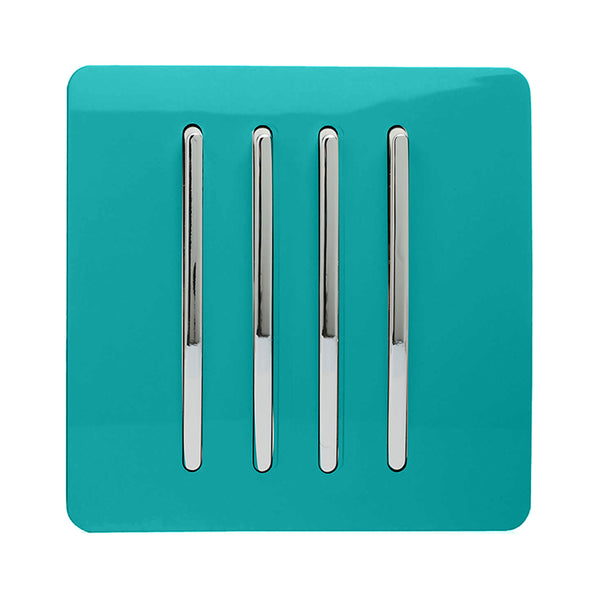 Home / All / Trendiswitch Artistic Modern 4 Gang 1 or 2 way 10A Rocker ...